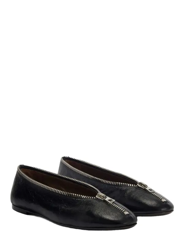 GIUSEPPE ZANOTTI Oraine Ballerina Flats - Black