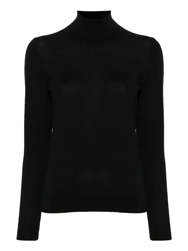 Eric Bompard Extrafine Turtleneck Sweater - Black