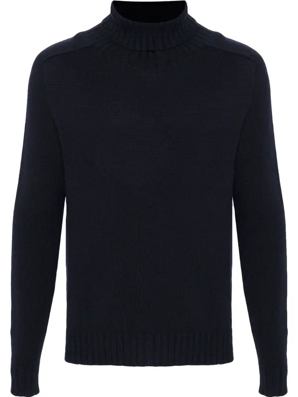 BOMPARD Eric Hammer-sleeve Round-neck Sweater - Blue