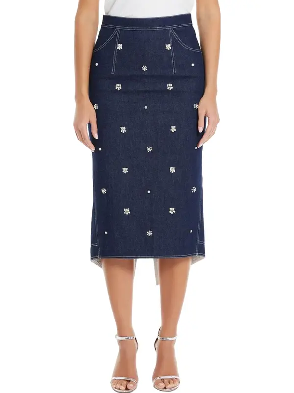 Huishan Zhang Sonia Midi Skirt - Blue