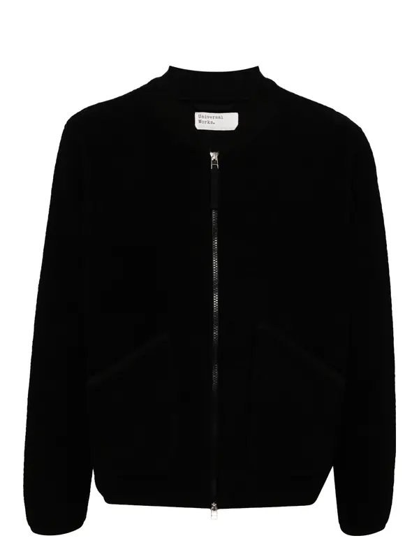 Universal Works Zipped Bomber Jacket - Black