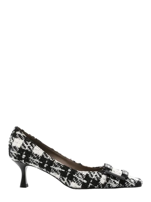 Roberto Festa 65mm Tweed Pumps - Black