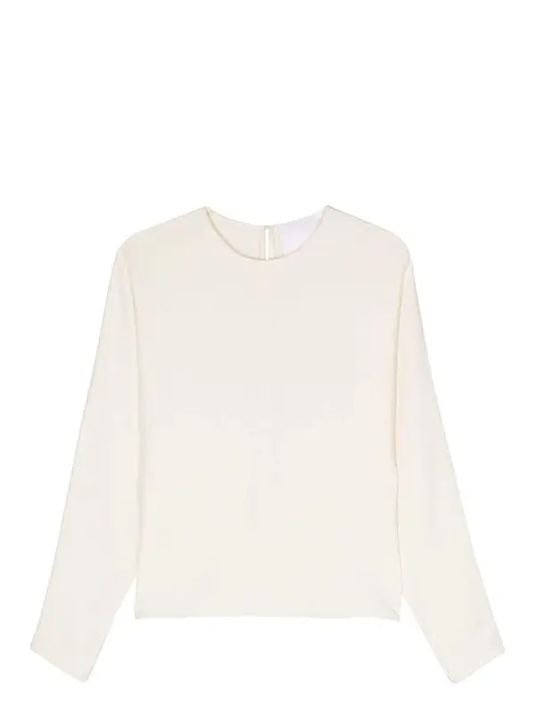 Costarellos Crepe Top - Neutrals
