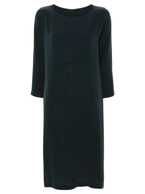 PRIVATE 0204 Ruched-detail Midi Dress - Blue
