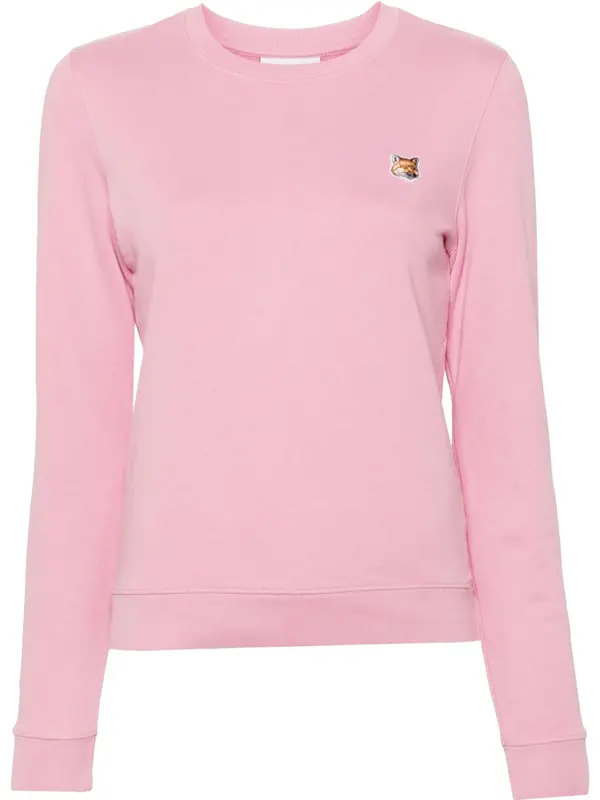 Maison Kitsuné Fox Head Patch Sweatshirt - Pink