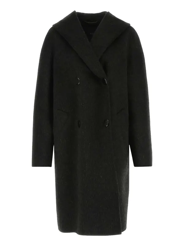 Max Mara Canarie Wool Coat - Black