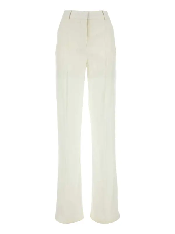 Stella McCartney High-waist Wide-leg Trousers - White
