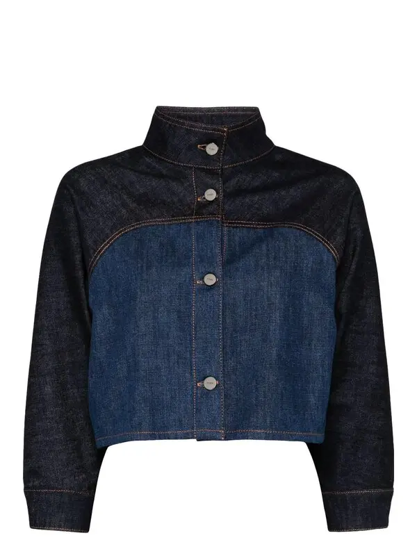 Fendi Two-tone Denim Jacket - Blue