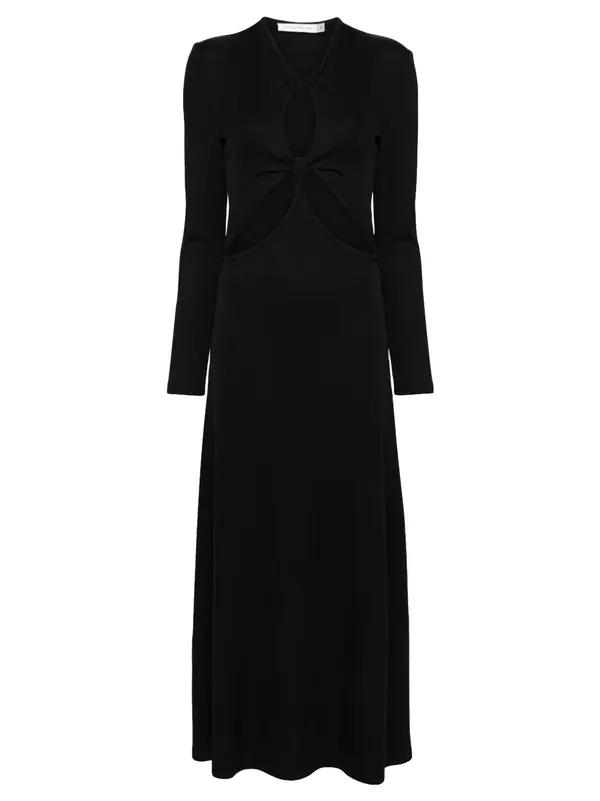 Christopher Esber Open Twist Anglaise Dress - Black
