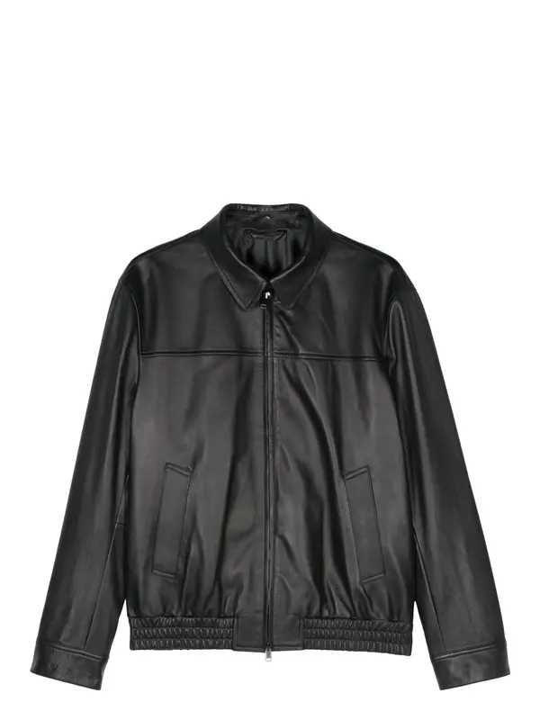Brioni Lambskin Leather Jacket - Black