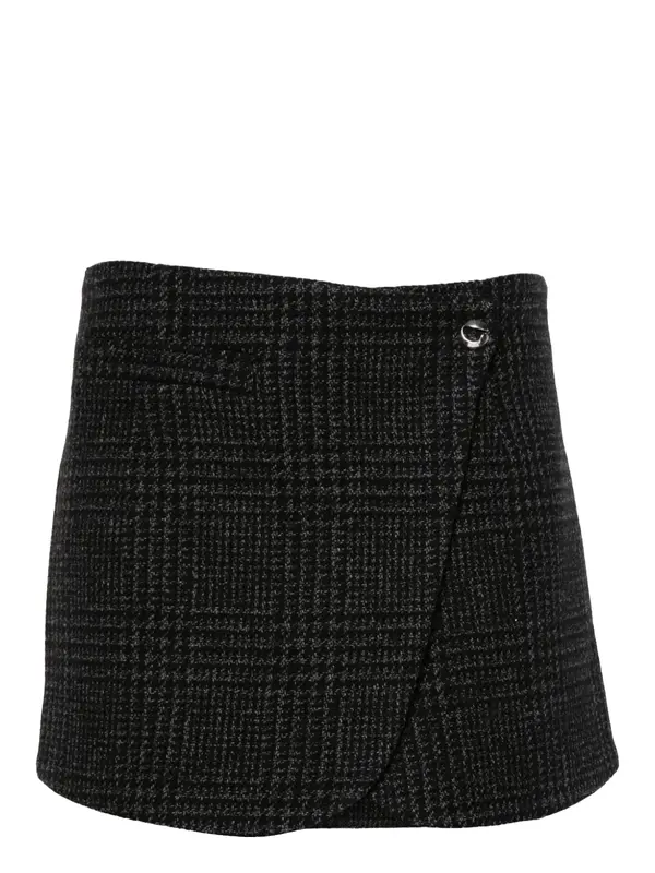 Coperni Prince Of Wales Mini Skirt - Black