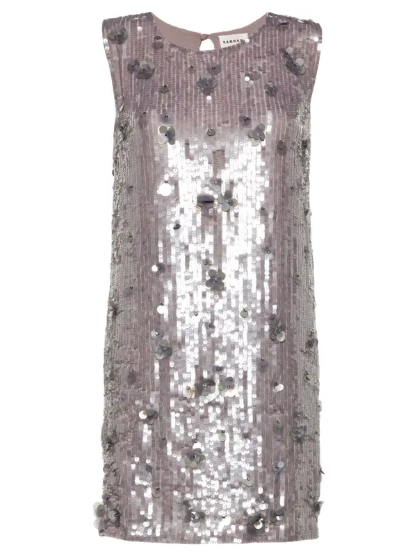 P.a.r.o.s.h Glow Mini Dress - Grey