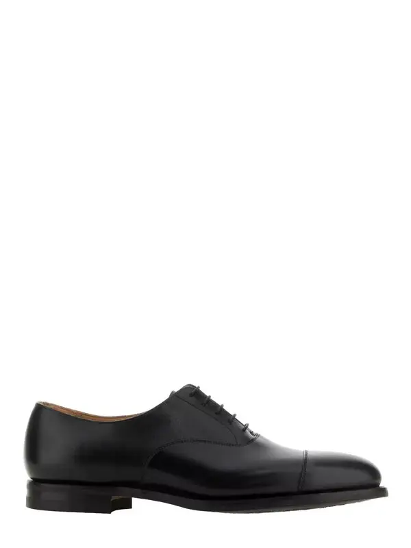 Crockett & Jones Connaught Leather Lace-up Shoes - Black