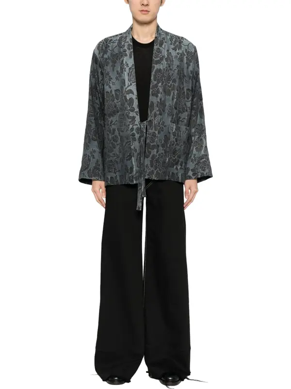 UMA WANG Jacquard Jacket - Blue