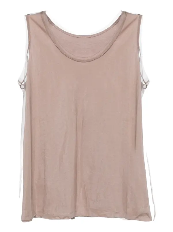 JNBY Mesh-detailing Top - Neutrals