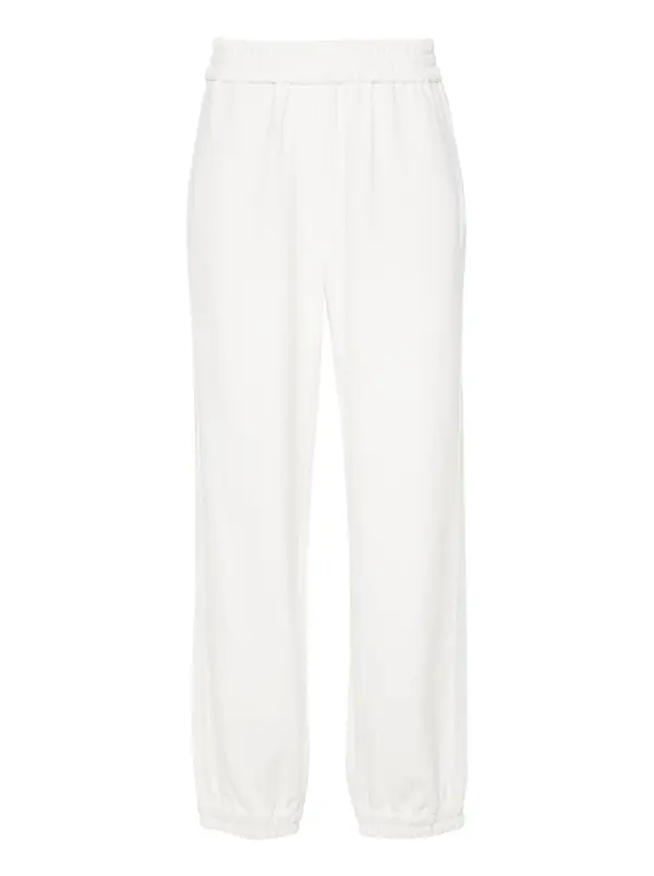 Brunello Cucinelli Jersey Track Pants - White