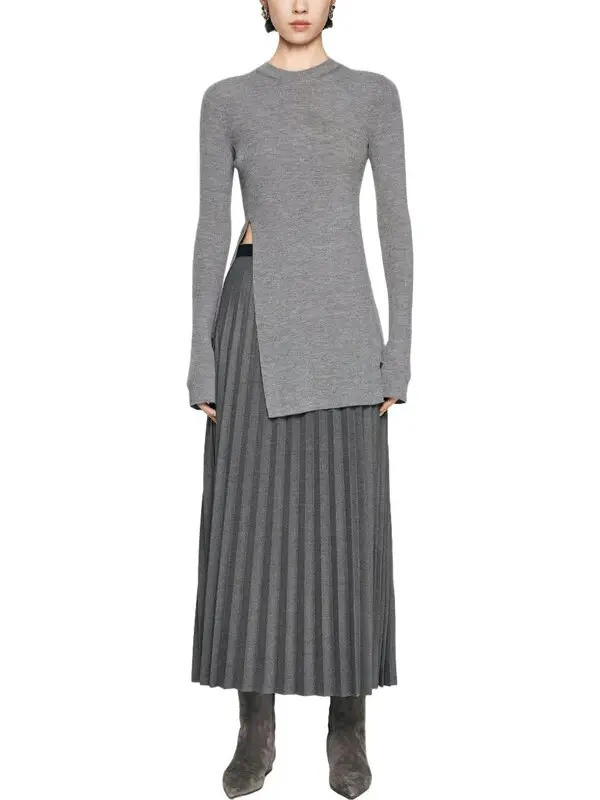 JNBY A-line Pleated Skirt - Grey