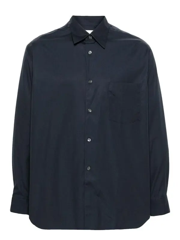 Comme Des Garçons Cotton Shirt - Blue