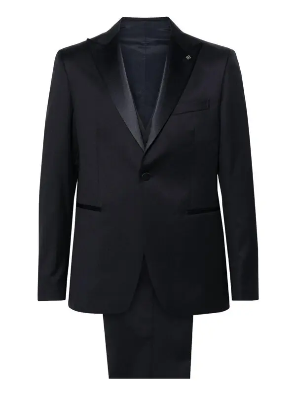 Tagliatore Virgin Wool Suit - Blue