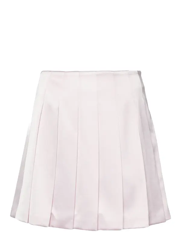 SELF-PORTRAIT Satin Mini Skirt - Pink