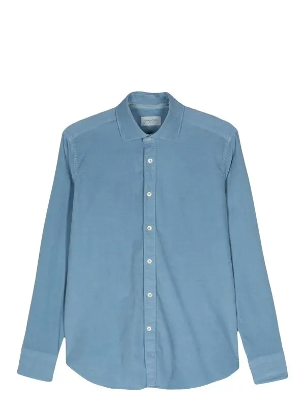 TINTORIA MATTEI 954 Pinwale Corduroy Shirt - Blue