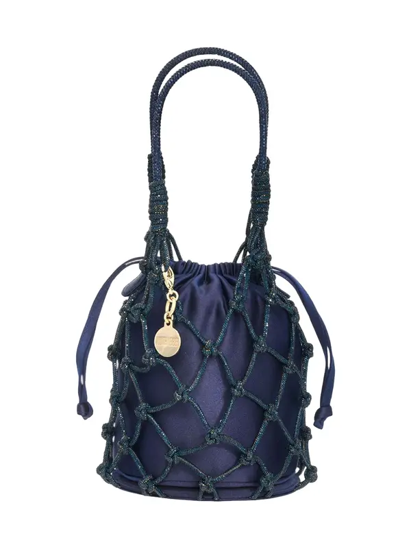 Judith Leiber Crystal-embellished Net Tote Bag - Blue