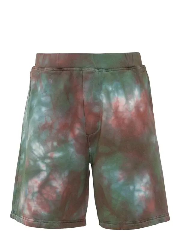 Dsquared2 Tie Dye Cotton Shorts - Green
