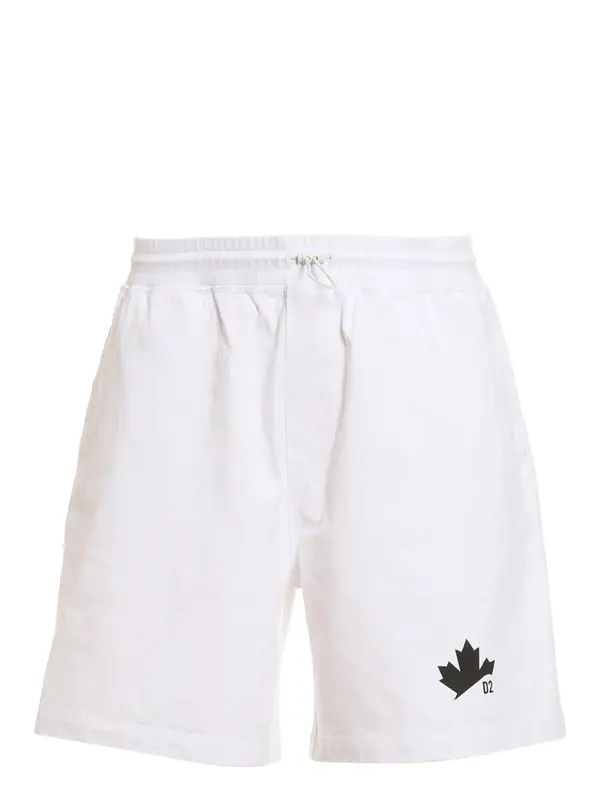 Dsquared2 D2 Leaf Shorts - White