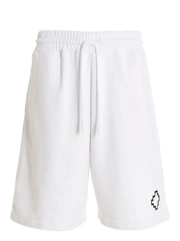 MARCELO BURLON COUNTY OF MILAN Tempera Cross Shorts - White