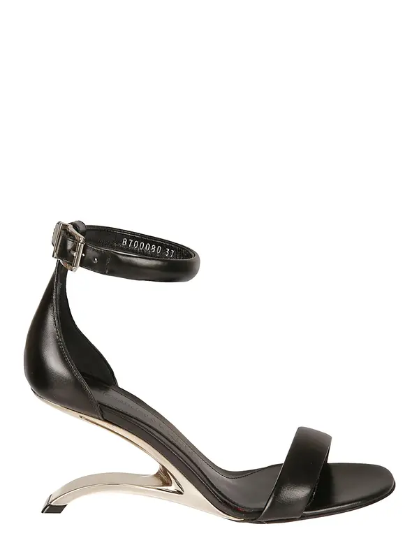 Alexander McQueen Leather Sandals - Black