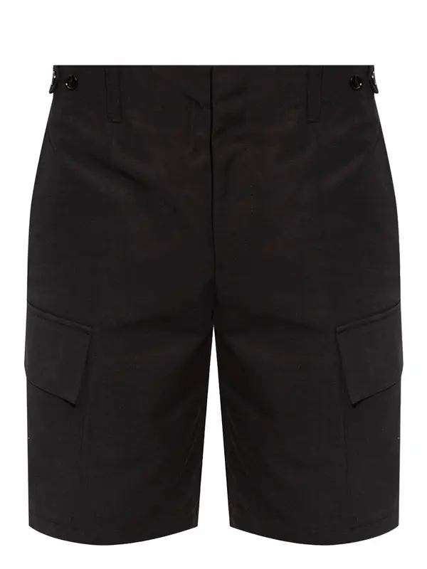 JIL SANDER Cotton Cargo Shorts - Black