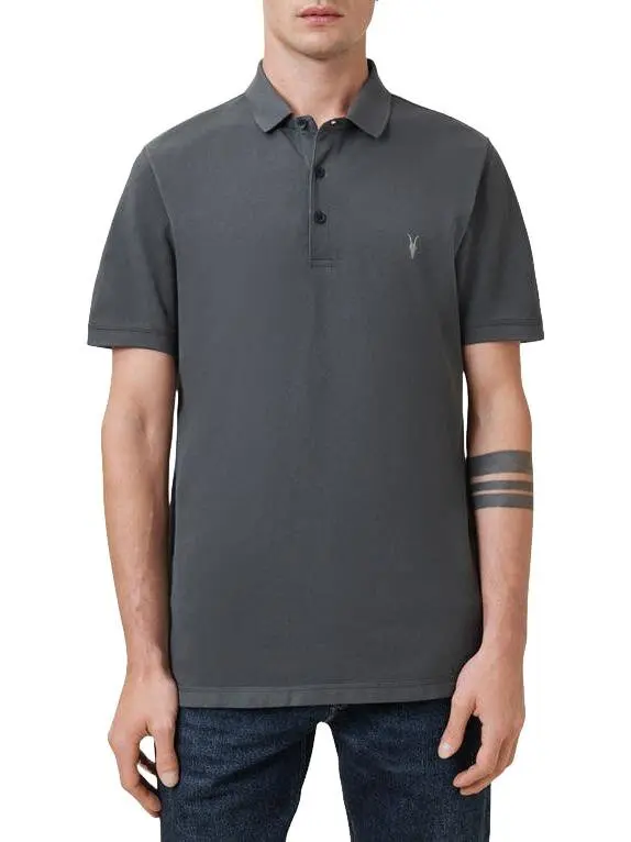 ALLSAINTS Reform Cotton Piqué Polo - Carter Grey