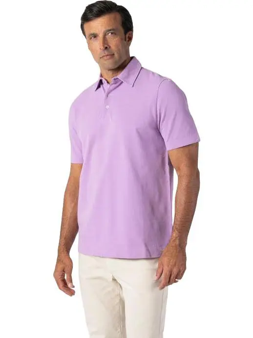 Robert Talbott Walker Short Sleeve Polo - Lavender