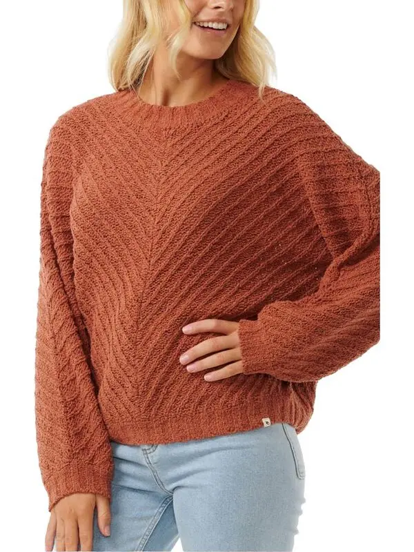 Rip Curl Classic Surf Cotton-blend Sweater - Rust