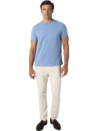 Robert Talbott Dean Stretch Jersey Tee - Legacy Blue