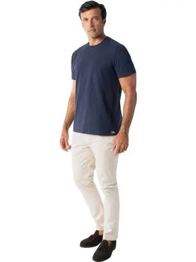 Robert Talbott Dean Stretch Jersey Tee - Navy