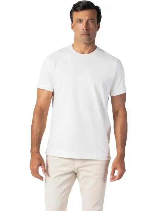 Robert Talbott Dean Stretch Jersey Tee - White