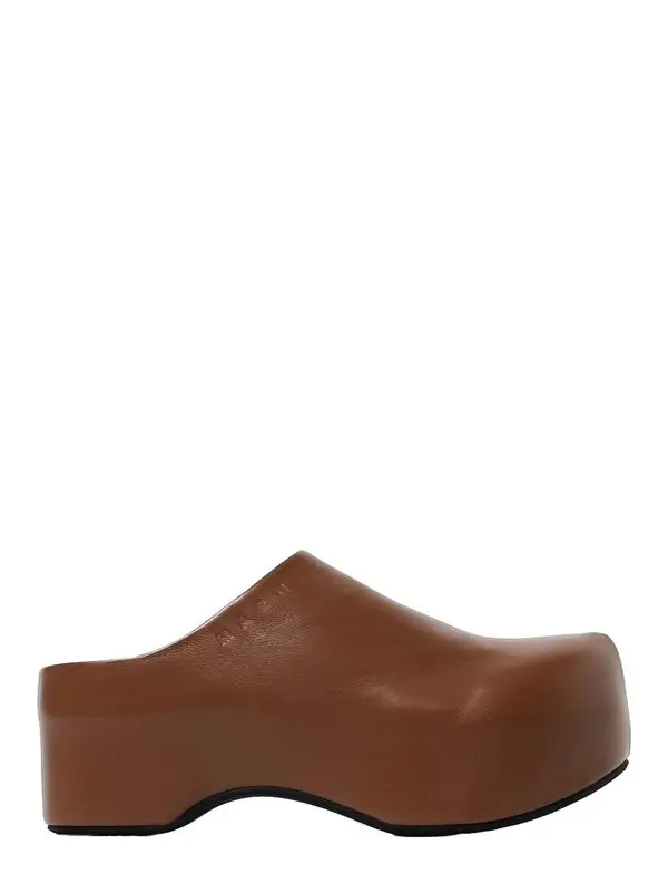 Marni Platform Clogs - Brown