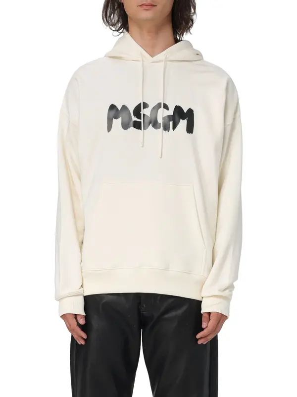 MSGM Relaxed Fit Sweatshirt - Natural
