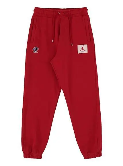 JORDAN X Two 18 Fleece Sweatpants - Red