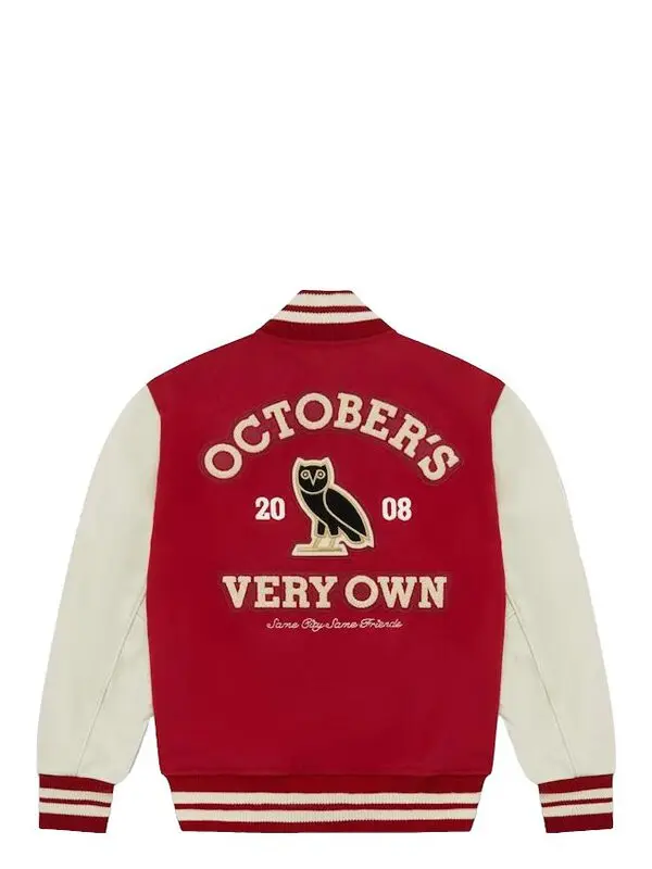 OVO Collegiate Jacket - Red/cream