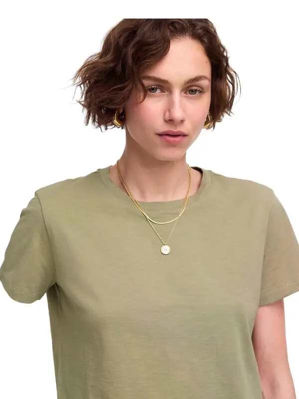 Madewell Easy Crop Crew Tee - Sagebrush