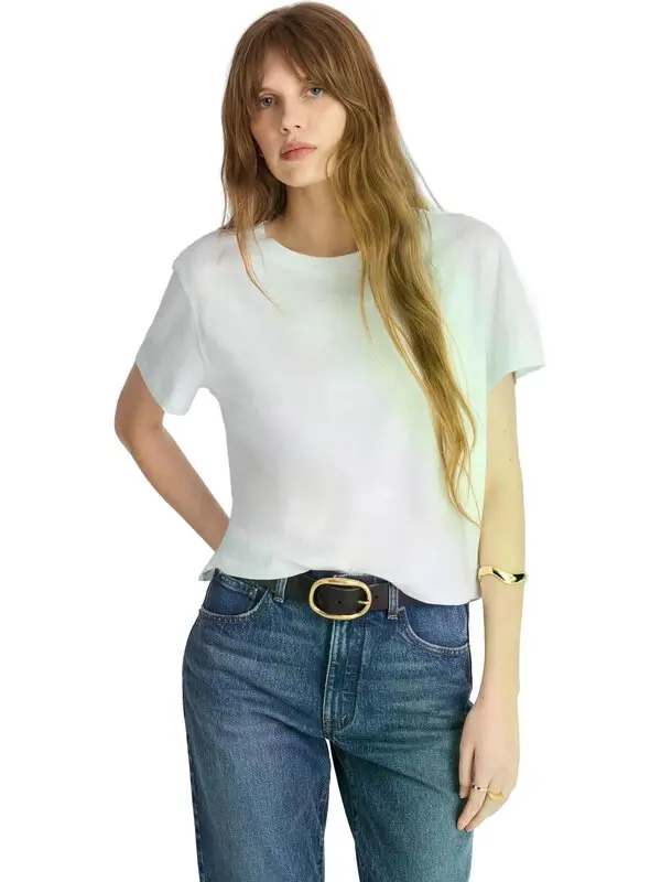 Madewell Boxy Crop Tee - White
