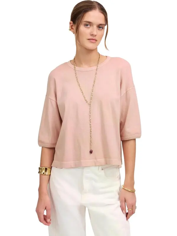 Madewell Relaxed Boxy Tee - Sunwashed Pink
