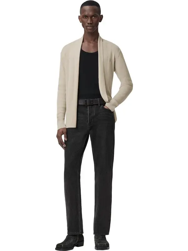 ALLSAINTS Mode Merino Ramskull Open Cardigan - Taylor Green