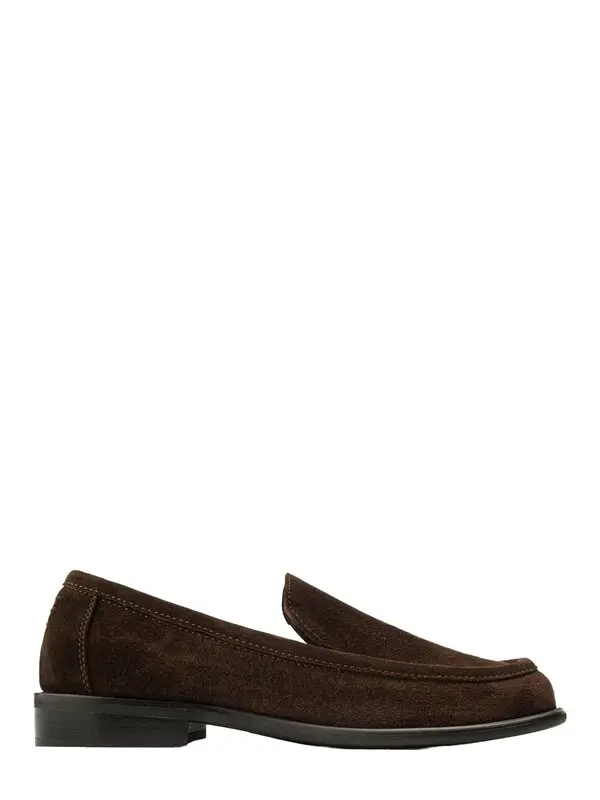 HVOYA Bowie Suede Loafers - Brown