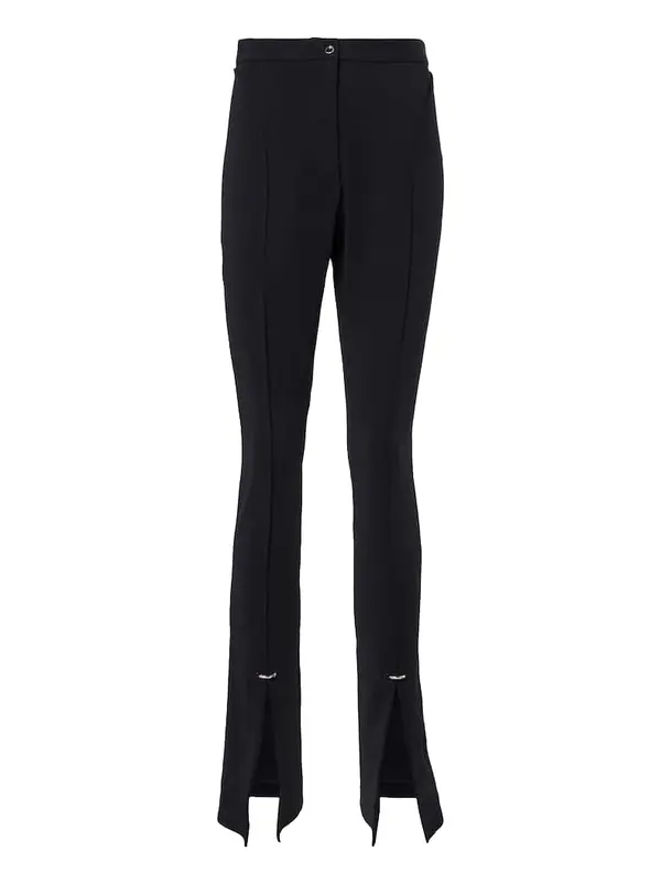MUGLER High-rise Slim Pants - Black
