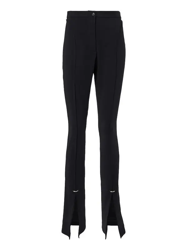 MUGLER High-rise Slim Pants - Black