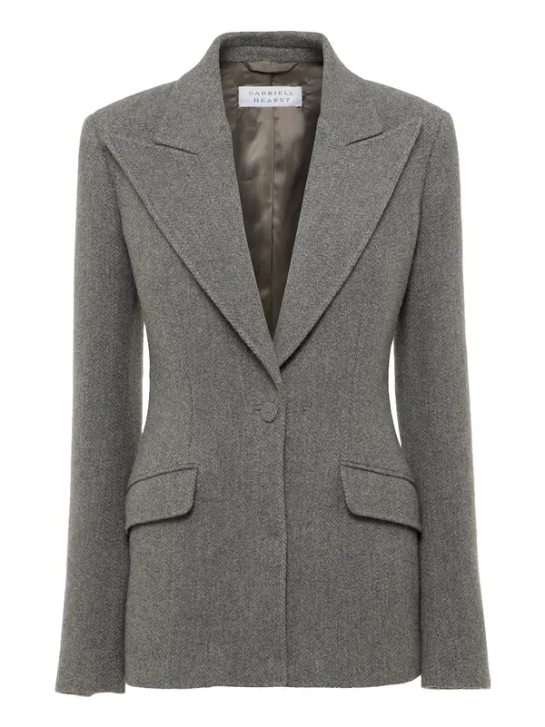 Gabriela Hearst Leiva Wool And Cashmere Blazer - Grey