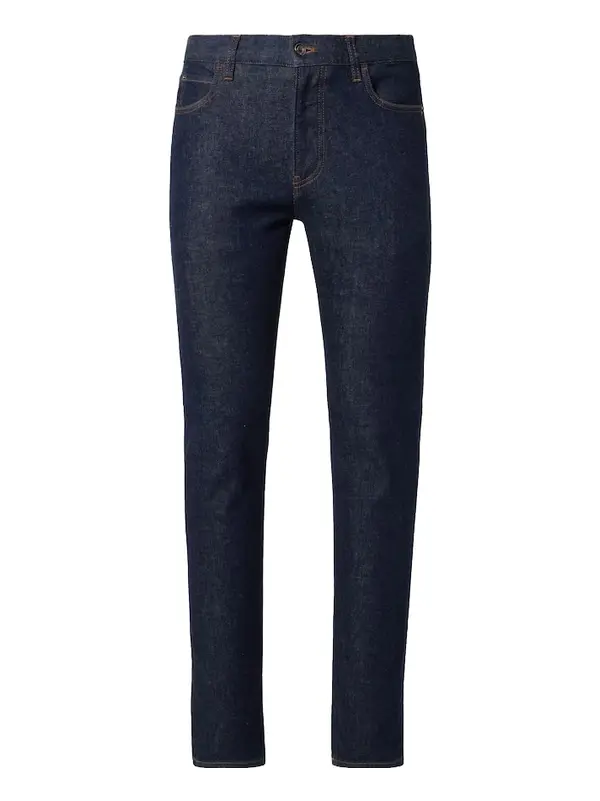 Loro Piana Quarona Mid-rise Slim Jeans - Blue